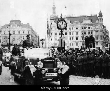 "Adolf Hitler during the invasion of the so-called ""Rest-Tschechei ...