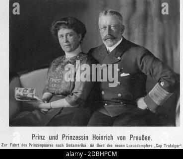 Princess Irene of Hesse & Prince Heinrich (Henry) of Prussia Stock ...