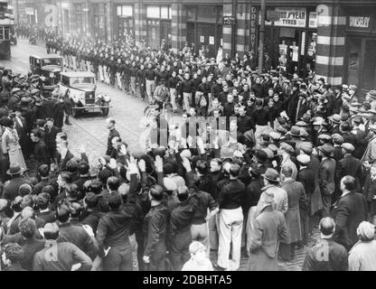Uniform of the British Union of Fascists (BUF), a British political ...