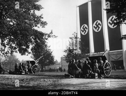 The Nazi Party Rally at the Luitpold Arena in Nuremberg. Scene from the ...