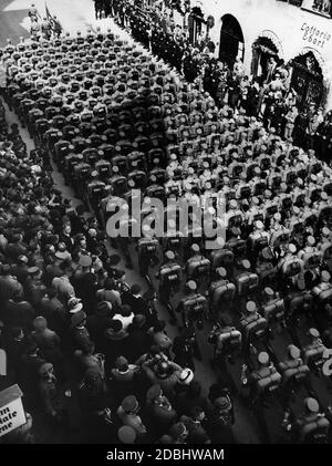 Parade of the Sturmabteilung during the Nazi Party Rally in Nuremberg ...