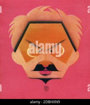 Caricature of Leon Trotsky Stock Photo - Alamy