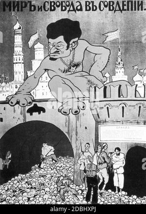 Caricature of Leon Trotsky Stock Photo - Alamy