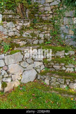 idyllic garden scenery near Gerardmer, a commune in the Vosges ...