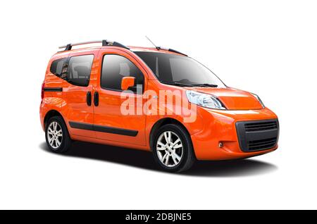 Italian MPV car isolated on white background Stock Photo - Alamy