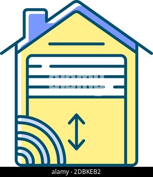 Automatic gate opener icon. Outline Automatic gate opener vector icon ...