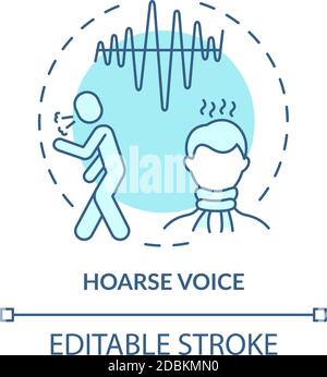 Hoarse voice concept icon Stock Vector Image & Art - Alamy