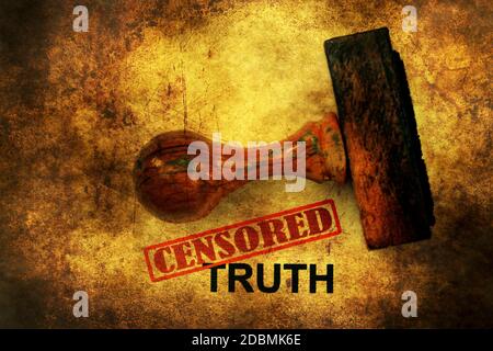 Censored truth grunge concept Stock Photo - Alamy
