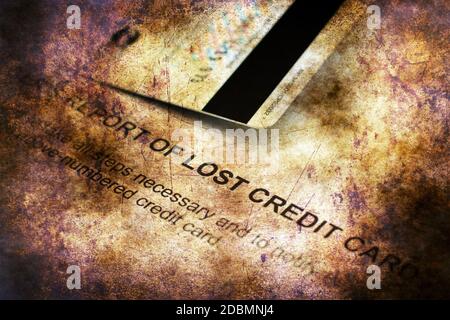 Lost credit card report Stock Photo - Alamy
