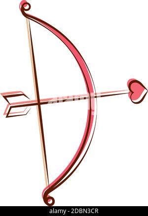 heart with arrow to romantic symbol design vector illustration Stock ...