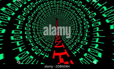 Thank you data tunnel Stock Photo - Alamy