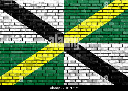 flag of Monterey painted on brick wall Stock Photo - Alamy