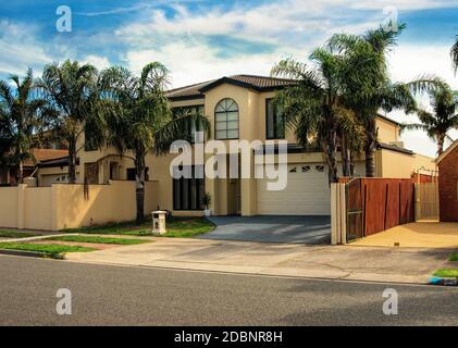 Typical Australian residential house closeup Stock Photo - Alamy