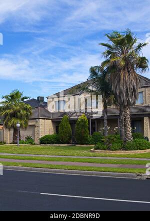 Typical Australian residential house closeup Stock Photo - Alamy