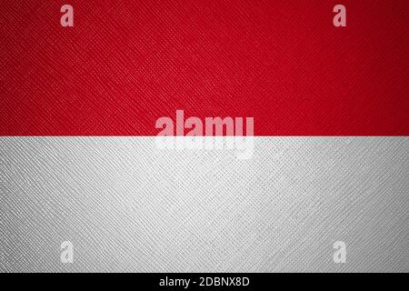 Indonesia flag leather texture Stock Photo - Alamy