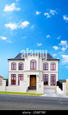 typical Australian modern house closeup Stock Photo - Alamy