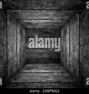 Wooden cube box closeup Stock Photo - Alamy