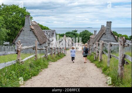Museum Plimoth Plantation Massachusetts USA Stock Photo - Alamy