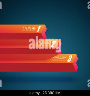 Three columns bar chart template for presentation Stock Vector Image ...
