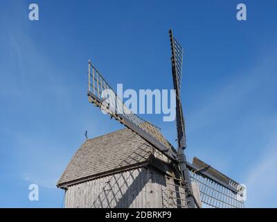 old windmill in the german muensterland Stock Photo - Alamy