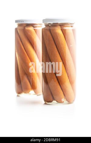 Jar of Hot Dog Sausages Stock Photo - Alamy