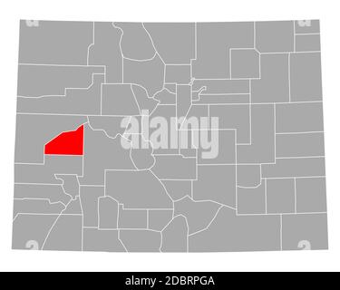 Map of Delta in Colorado Stock Photo - Alamy