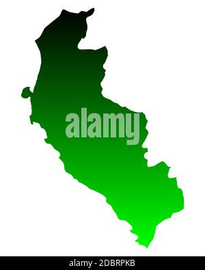 Map of Ica Stock Photo - Alamy