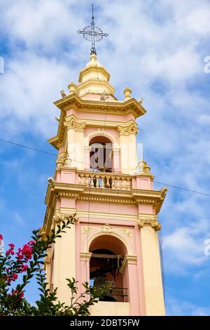The Salta Basilica Cathedral on the city centre, Salta, Argentina Stock ...