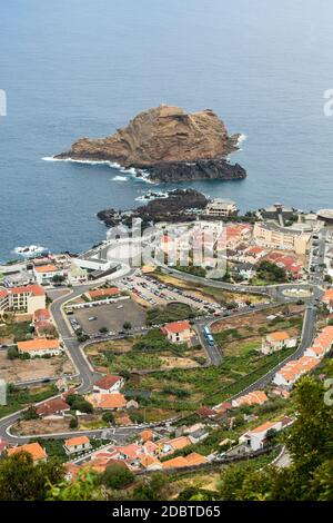 Panoramic View of Porto Moniz, Madeira, Portugal, Europe Stock Photo ...