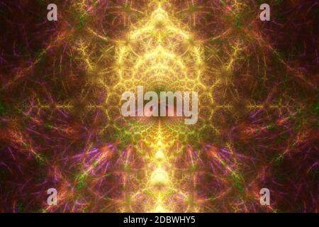 A abstract fractal background created using the recursive fractal flame algorithm Stock Photo ...