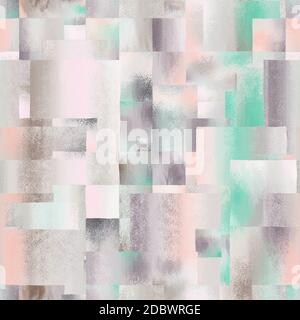 Seamless rectangle geo tile mosaic pattern swatch Stock Photo - Alamy