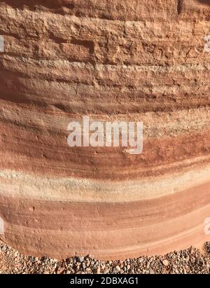 Colorful rock face with different layers - traveling and exploring the ...