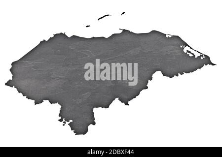 Map of Honduras on dark slate Stock Photo - Alamy