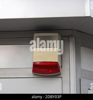 Alarm external unit siren and light Stock Photo - Alamy