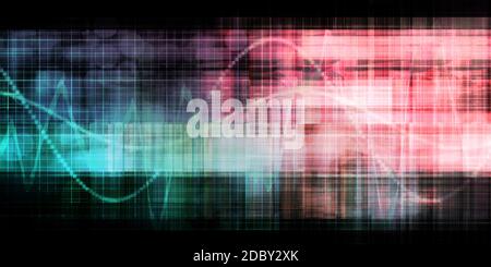 Electronic Engineering with Glowing Circuits As Art Stock Photo - Alamy