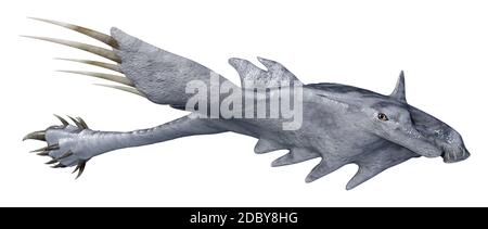 3D rendering of a devil ray isolated on white background Stock Photo ...