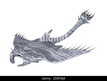 3D rendering of a devil ray isolated on white background Stock Photo ...