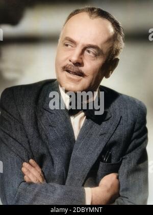 Ernst Waldow, deutscher Schauspieler, Deutschland 1955. German actor ...