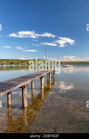 Lake Ammersee, Herrsching, Bavaria, Germany Stock Photo - Alamy