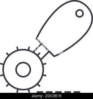 craft tool spacer set system line icon, outline symbol, vector ...