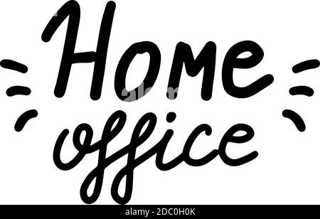 Home Office vector illustration word cloud isolated on white background ...