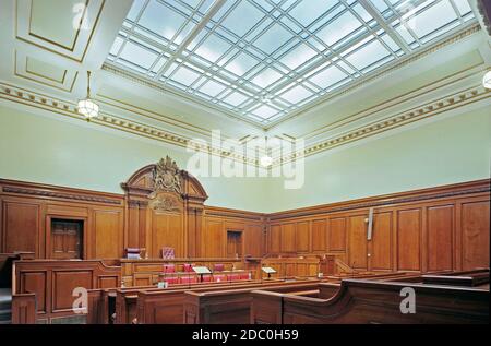 1997, the interior of Belfast Royal courts of Justice, Northern Ireland ...