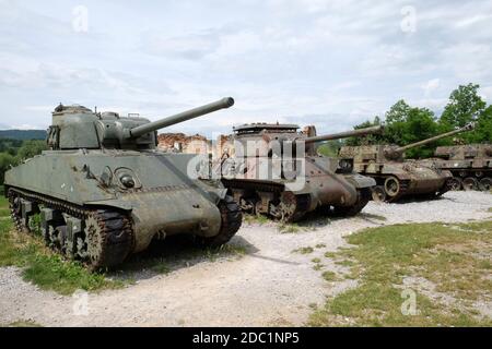 Military tanks Open air museum of the Croatian War of Independence ...