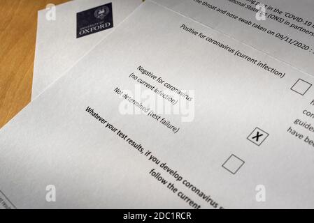 Coronavirus test result letter. Negative test result for COVID 19 ...