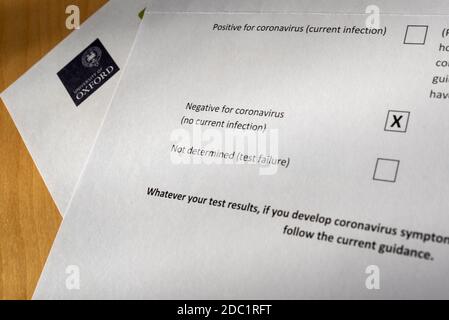 Coronavirus test result letter. Negative test result for COVID 19 ...