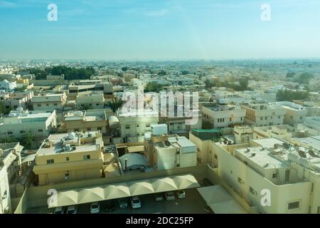 Aerial view of Riyadh with buildings and skylines in the downtown of ...