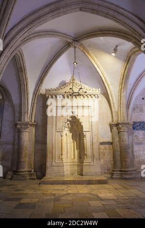 The Cenacle, Room of the Last Supper, of King David's Tomb in Jerusalem ...