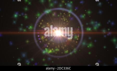 magic ball particle space light, render illustration Stock Photo - Alamy