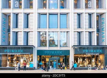 Primark shopping store Princes Street Edinburgh Scotland UK Europe ...