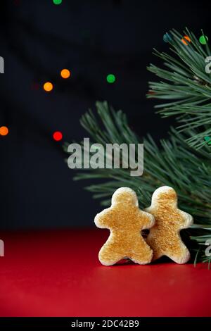 Christmas tree made from colored snowflakes decoration on colored ...